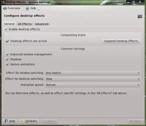 Bekerja dengan efek desktop KDE 17593_1