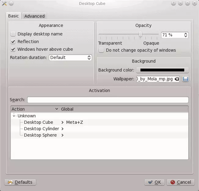 Arbeide med KDE-skrivebordseffekter 17593_3