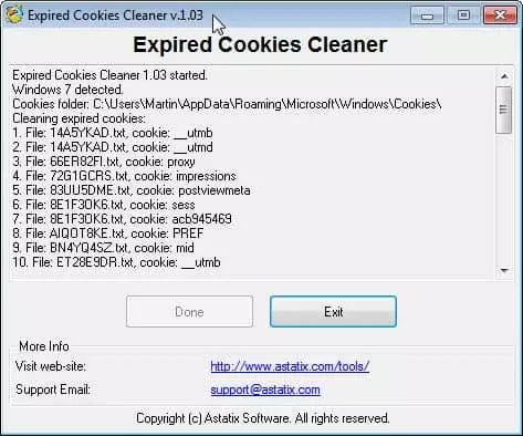 очищувач прострочених файлів cookie
