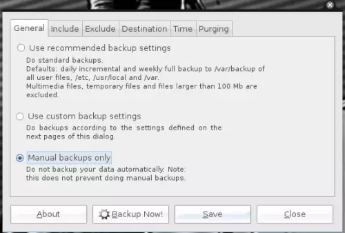 ရိုးရှင်းသော Backup ဖြင့် သင်၏ Linux desktop ကို အရန်သိမ်းပါ။ 17755_1