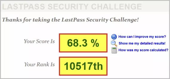 desafio de segurança lastpass