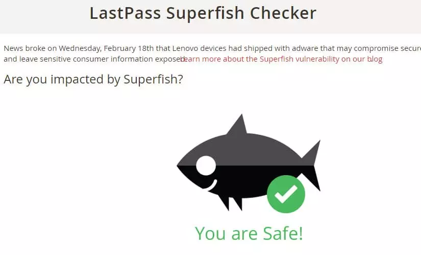 superfish dell'ultimo passaggio