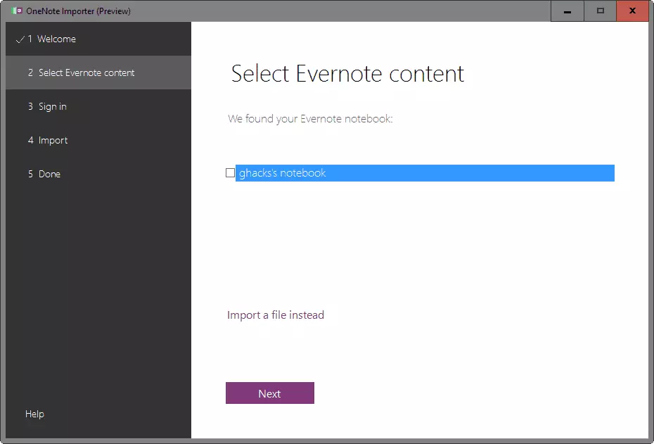 importar evernote a onenote