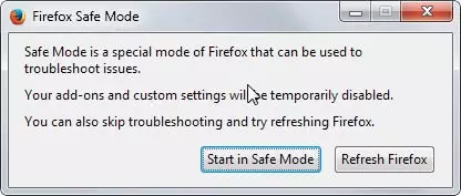 Firefox זיכער מאָדע