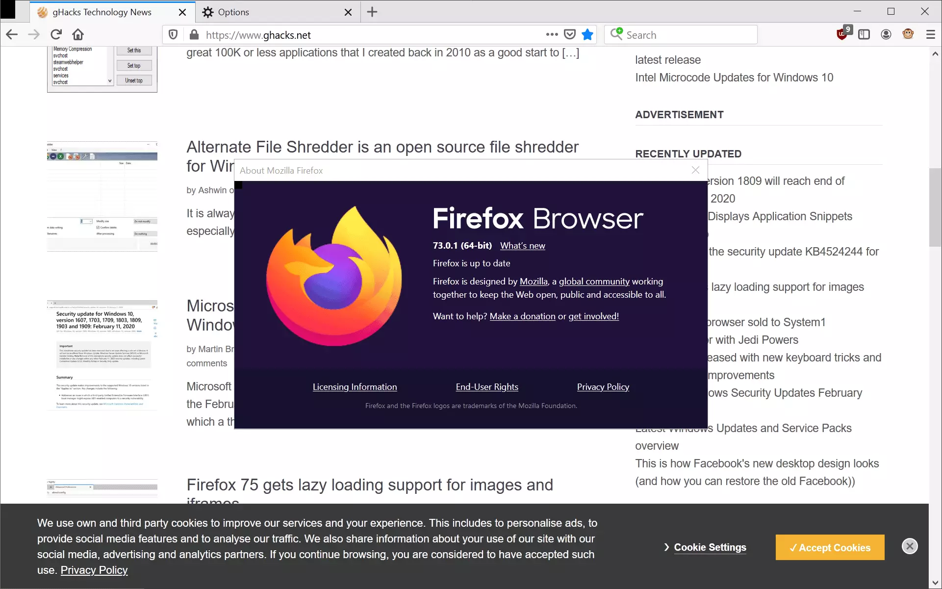 Firefox 73.0.1