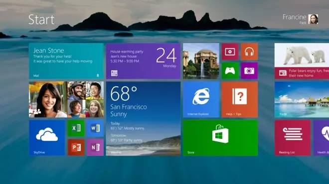 Windows 8.1 kòmanse ekran