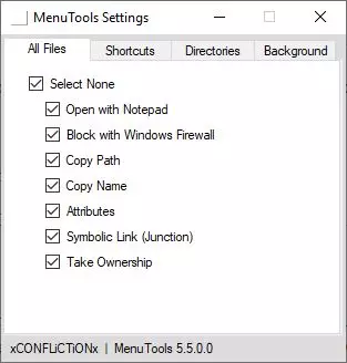 Ang MenuTools ay isang open source context menu extender para sa Windows Explorer