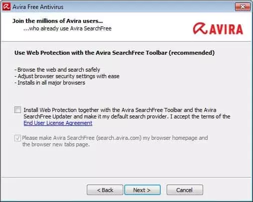 avira χωρίς αναζήτηση