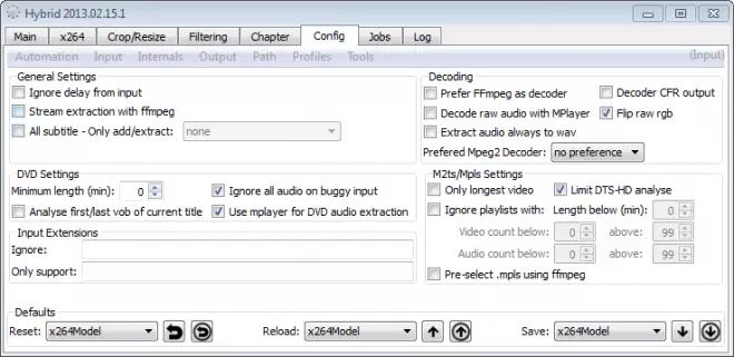 hybrid video converter screenshot