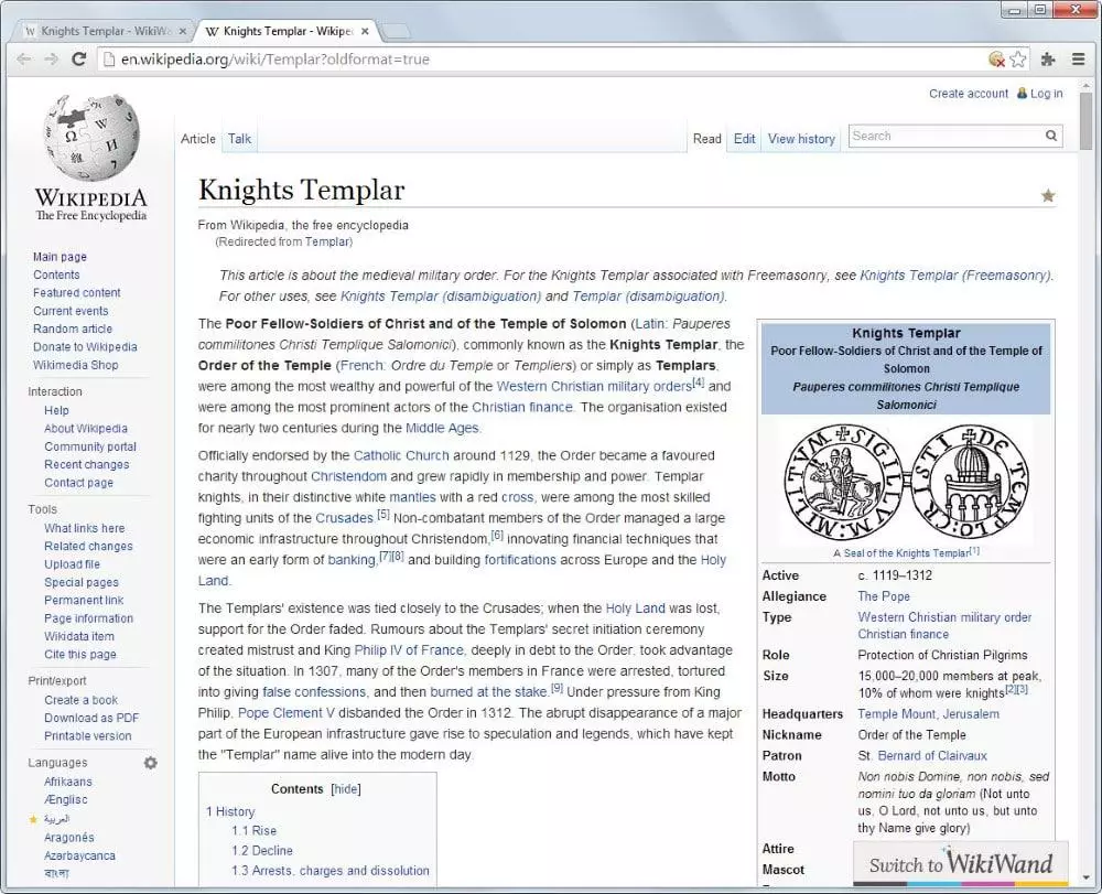 維基百科文章