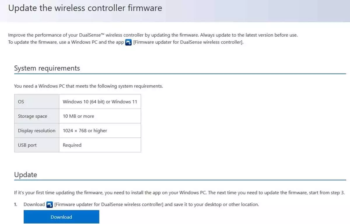 Sony izdaje Firmware Updater za Windows kako bi korisnicima omogućio ažuriranje DualSense bežičnog kontrolera bez PS5