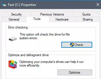 windows check drive