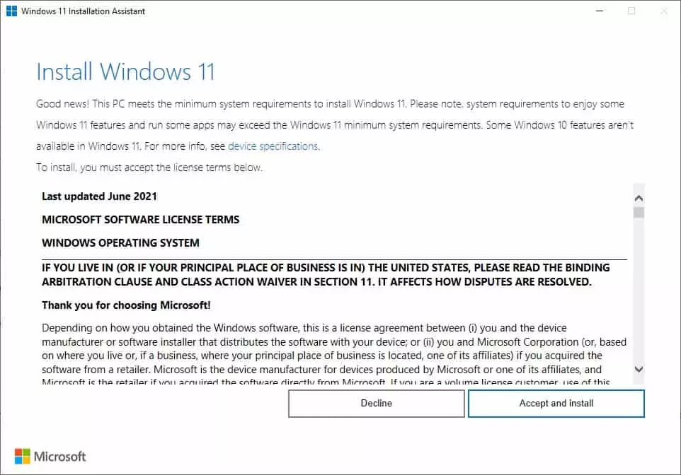 Windows 11 Instalazio Laguntzailea