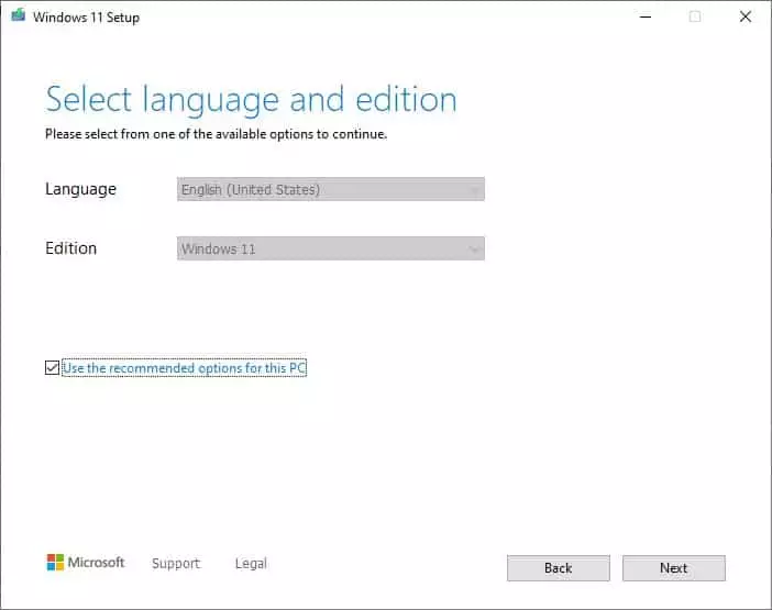 Windows 11 Installation Media Creation Tool