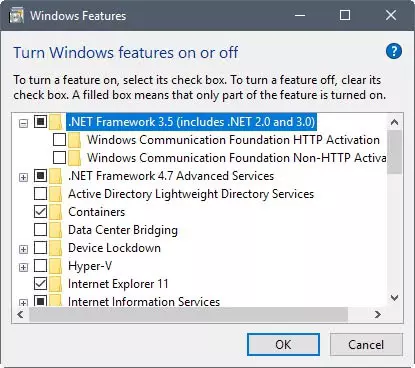 installer net framework windows 10