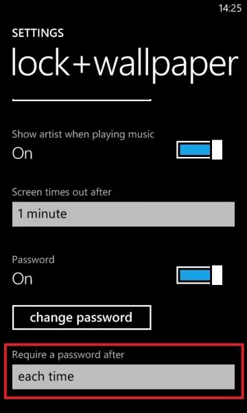 如何使用延遲密碼保護 Windows Phone 18287_5