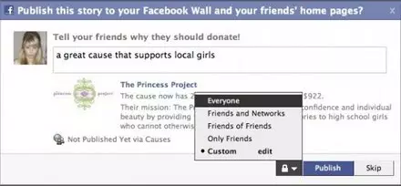 facebook programos privatumas