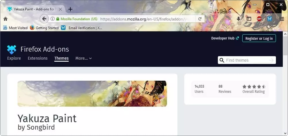 temi firefox persona