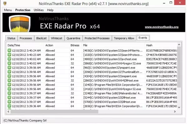 novirusдякую exe radar pro