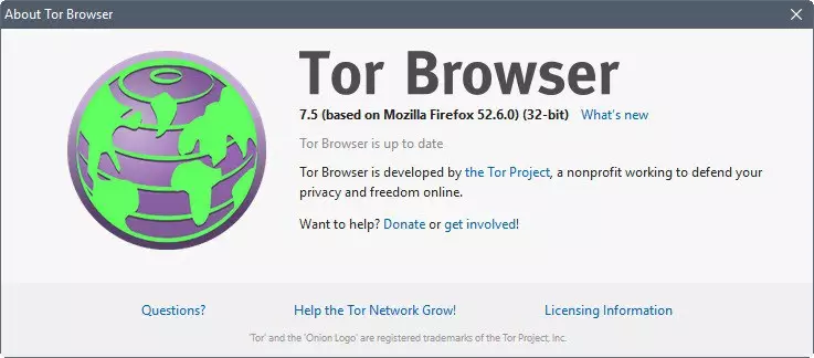 tor браузері 7.5