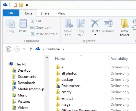 skydrive file pinter