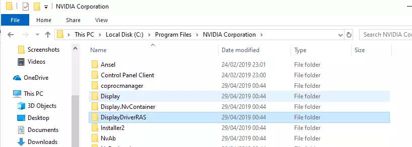 nvdisplay.container.exe, ki povzroča visoko obremenitev procesorja