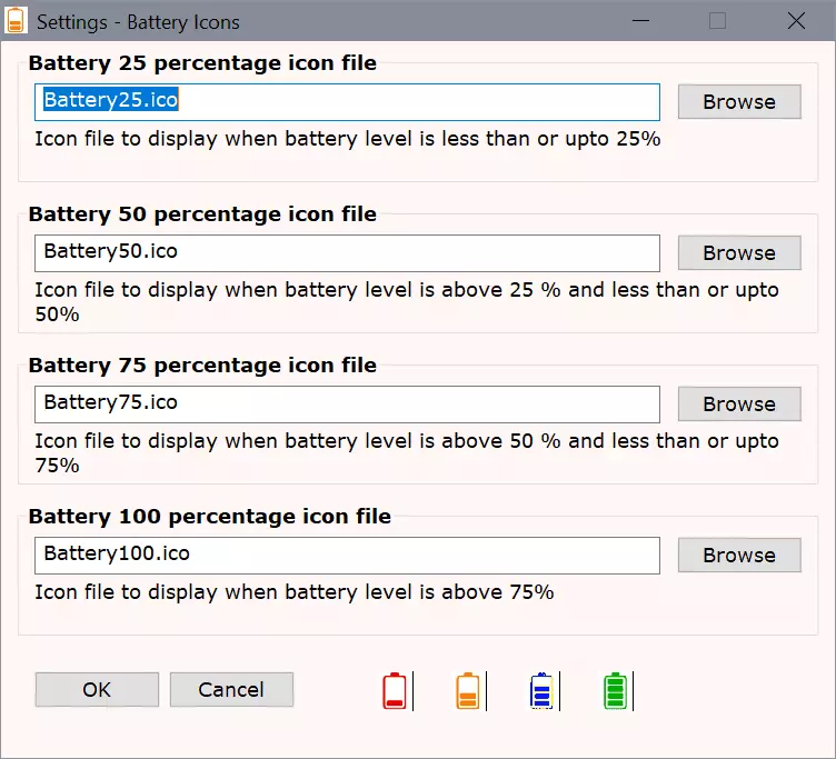 ikon baterai windows