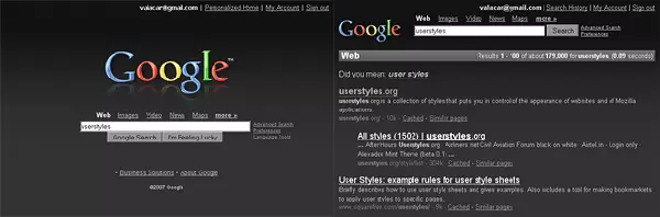 Google Web Search бо Firefox аз нав тарроҳӣ кунед