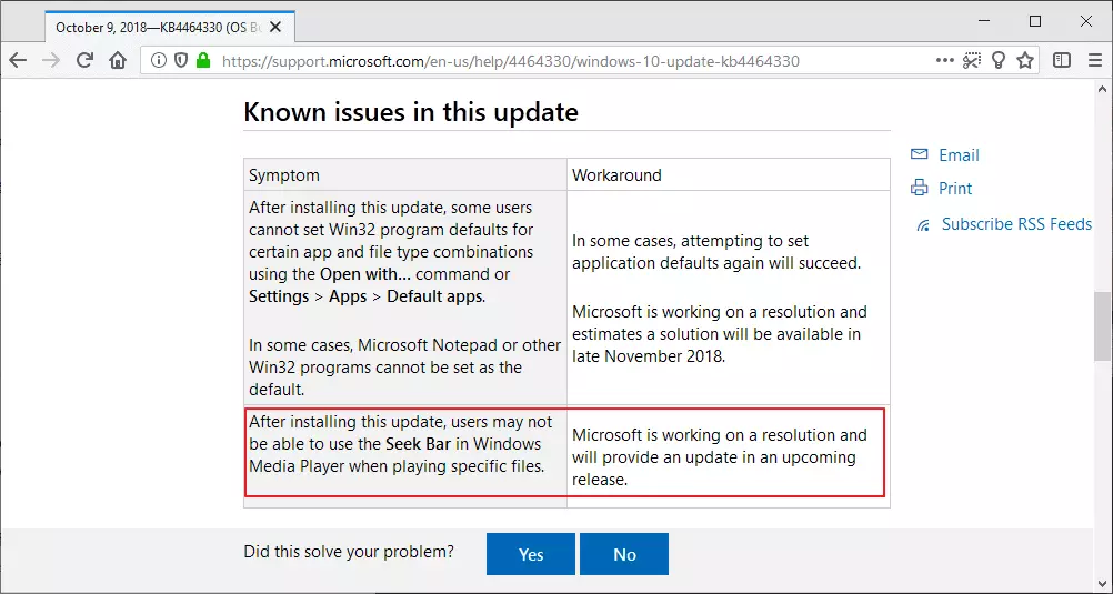 Windows マイクロソフトの問題の説明