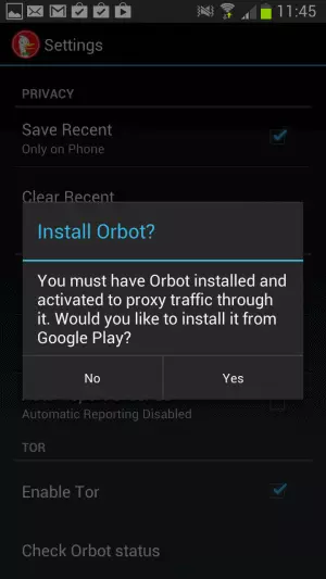 orbot to android