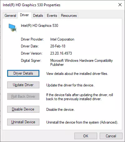 Intel Windows Modern Drivers rau Windows 10 thiab Windows Server 2019