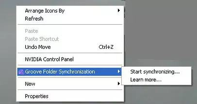groove folder ကို synchronization