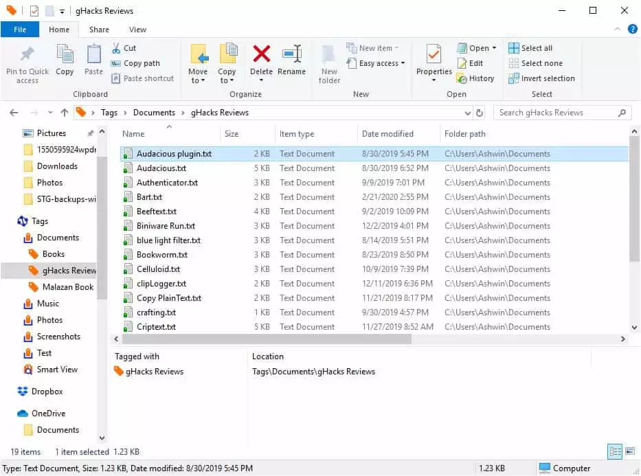 Windows Explorer üçün etiketləmə