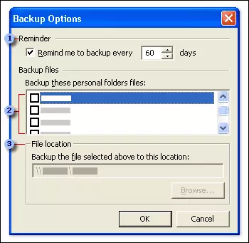 sigurnosna kopija Outlooka