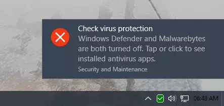 проверете защитата от вируси