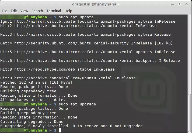 LinuxMint yenilənir