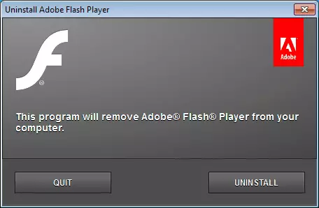 désinstaller flash player