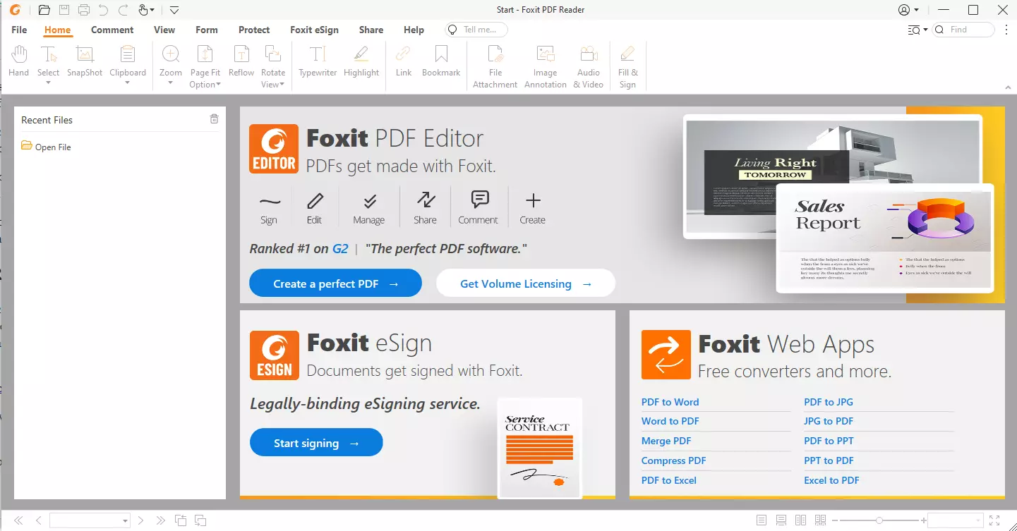 Foxit PDF Reader 12.0 гарсан