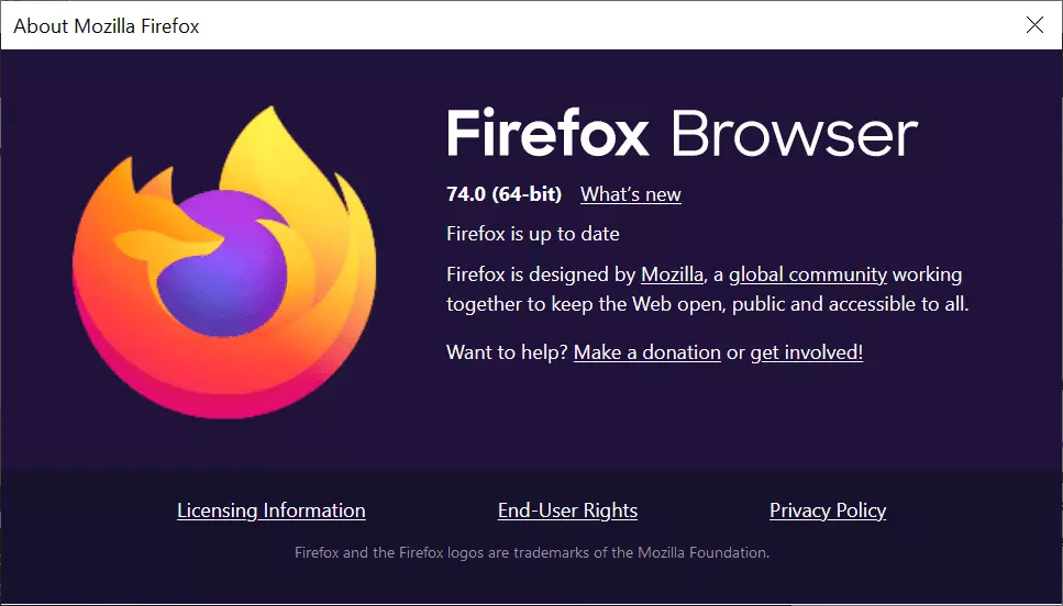 Firefox 74