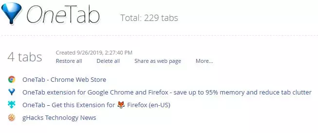 Sida looga soo dejiyo tabs Chrome ilaa Firefox iyo lidkeeda