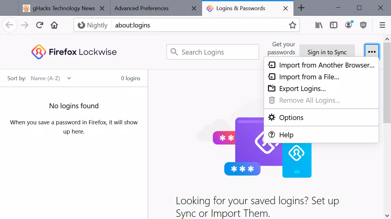 firefox importuoti slaptažodžius Keepass bitwarden