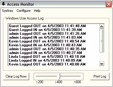 monitor dostępu do systemu Windows