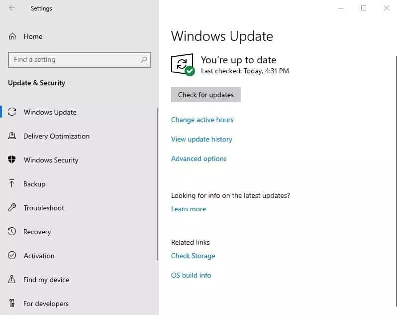 καθαρή εγκατάσταση των Windows 10
