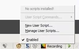 no hi ha scripts instal·lats