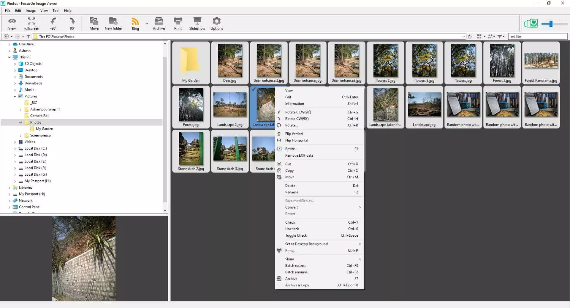 FocusOn Image Viewer se yon visualiseur foto gratis ki gen yon editè entegre 19650_8