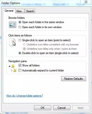 Iphaneli yokulawula yokubonisa kunye ne-Recycle Bin kwi-Windows Explorer 19673_3