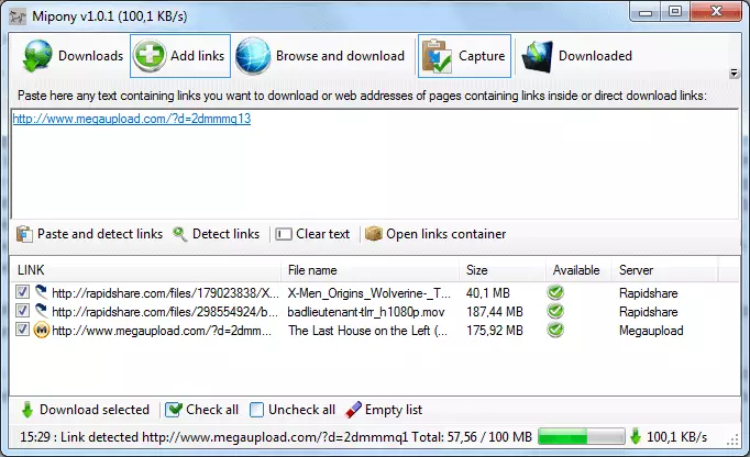 file hosting download manager mipony