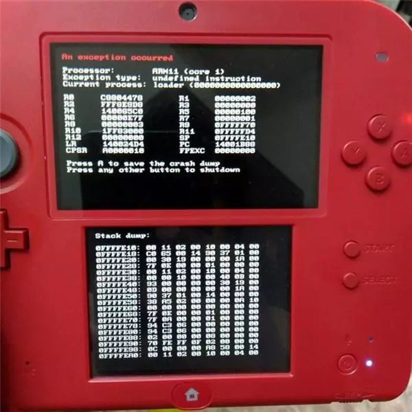 Como corrigir um erro de exceção no Nintendo 3DS