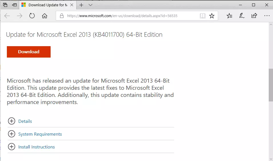 تحديثات Microsoft Office 2013 فبراير 2018