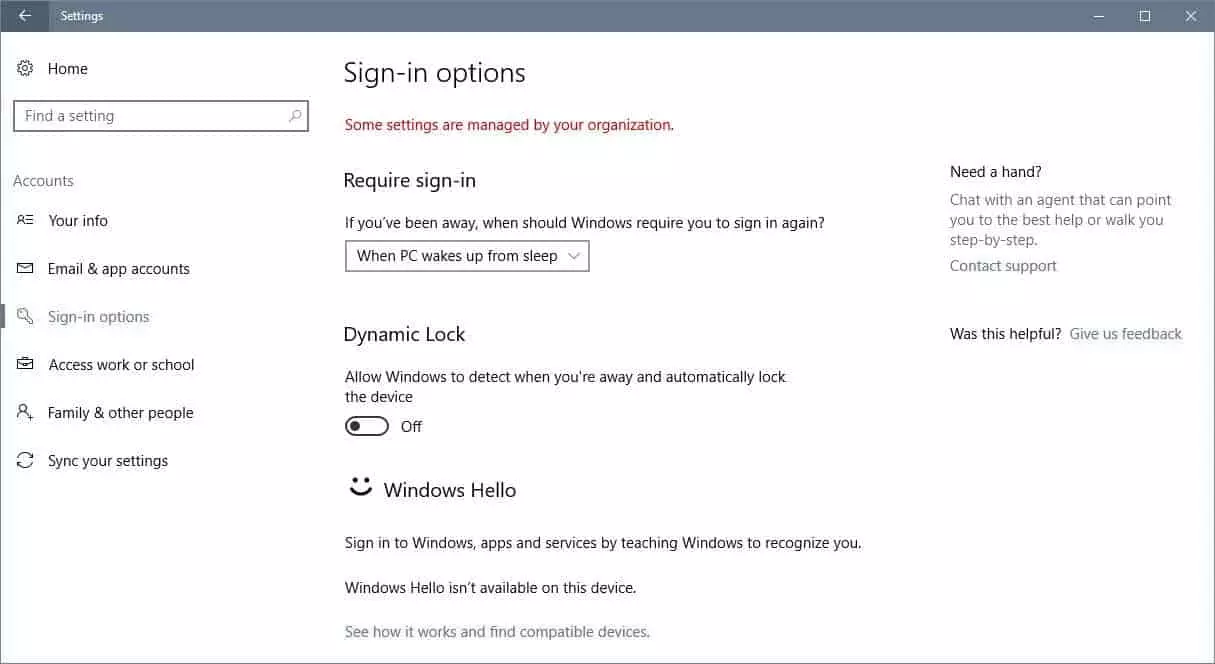 windows 10 dynamic lock